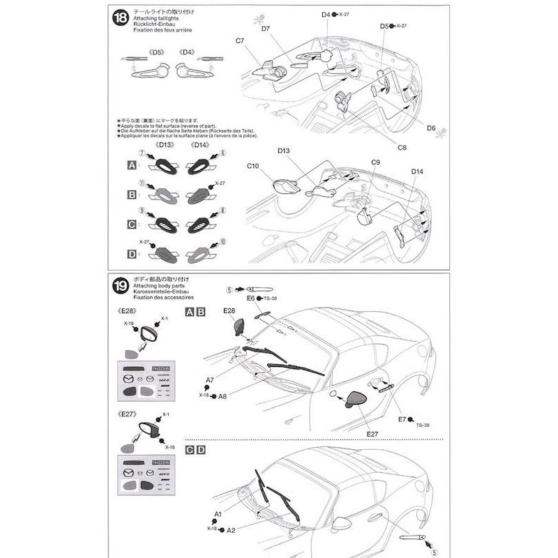 Mazda MX-5 RF Macheta Auto Asamblat TAMIYA