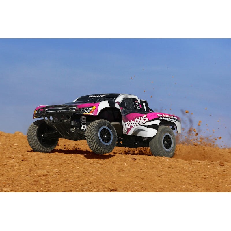 automodel traxxas slash cu sistem rc pink edition